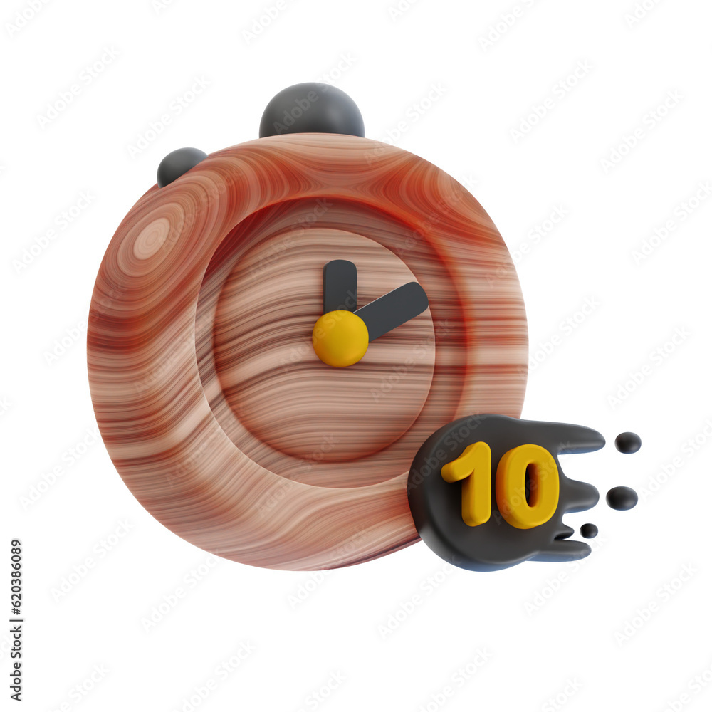 Cute 10 Minutes Stopwatch With Natural Wood Texture Best for graphic ...