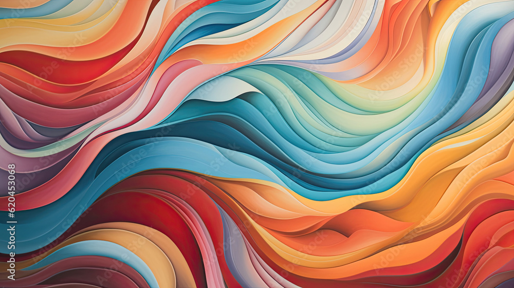 Abstract pattern with flowing shapes showing movement Stock ...