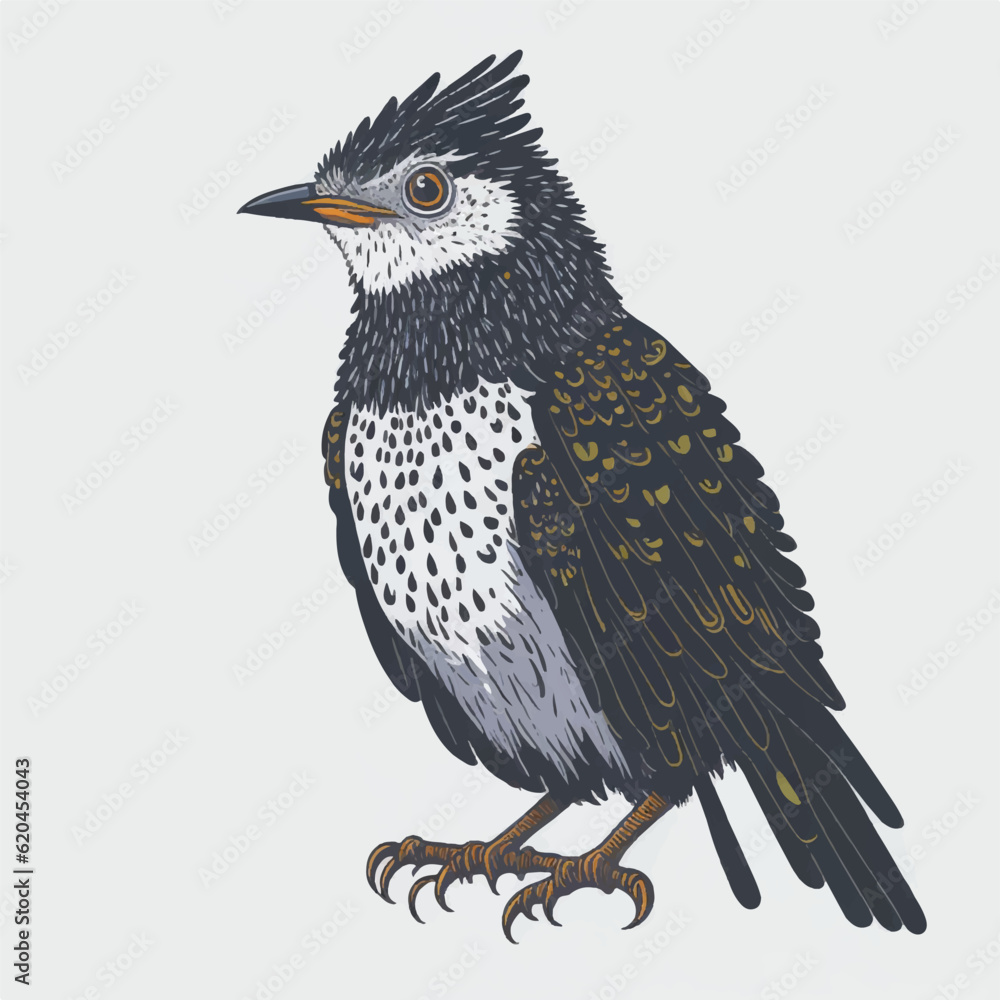 cuckoo bird vector illustration isolated on white background Stock ...