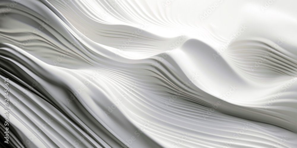 White background with wavy textures. Illuminated with warm light and ...