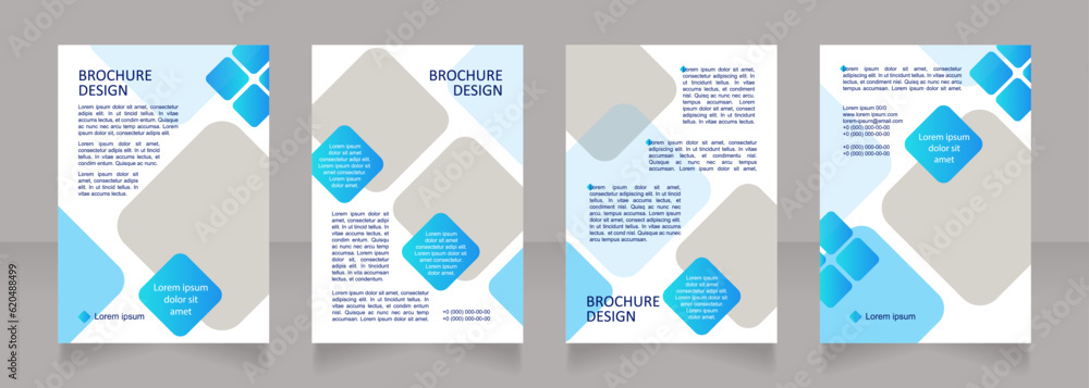 Loan payment interest information blank brochure layout design ...