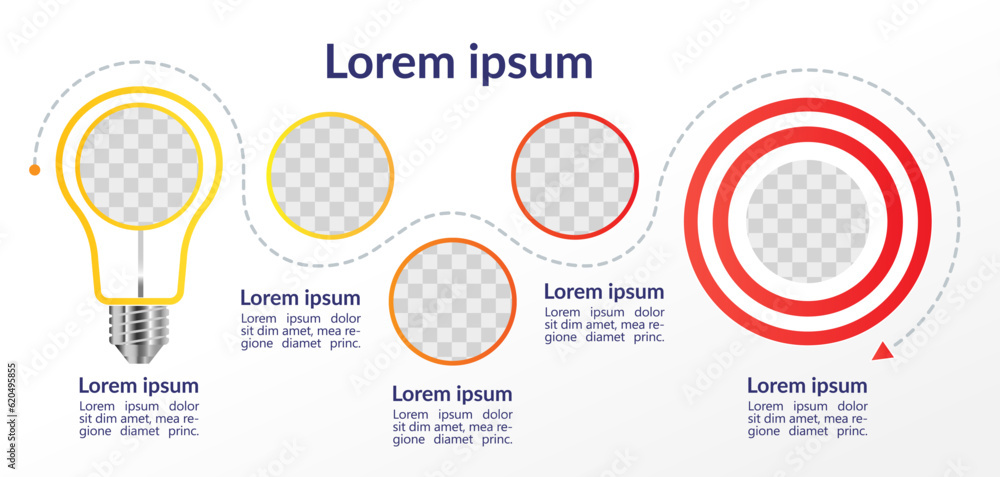 Solution focused thinking infographic chart design template. Abstract ...
