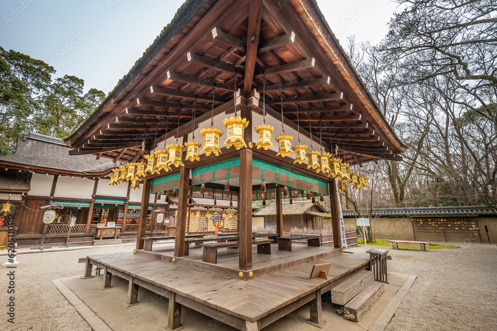 Kyoto, Japan - March 10, 2019 : Maidono (Dance Hall), Kawai Jinja ...
