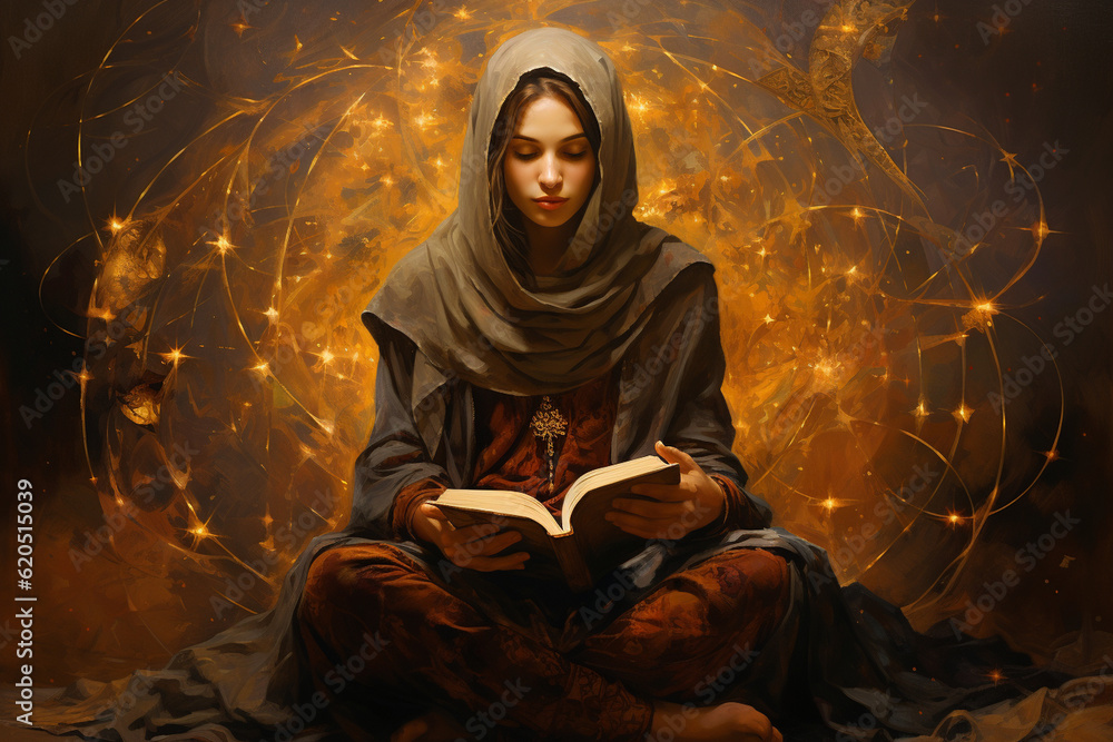 the dreams and aspirations of a Muslim girl, incorporating symbolic ...