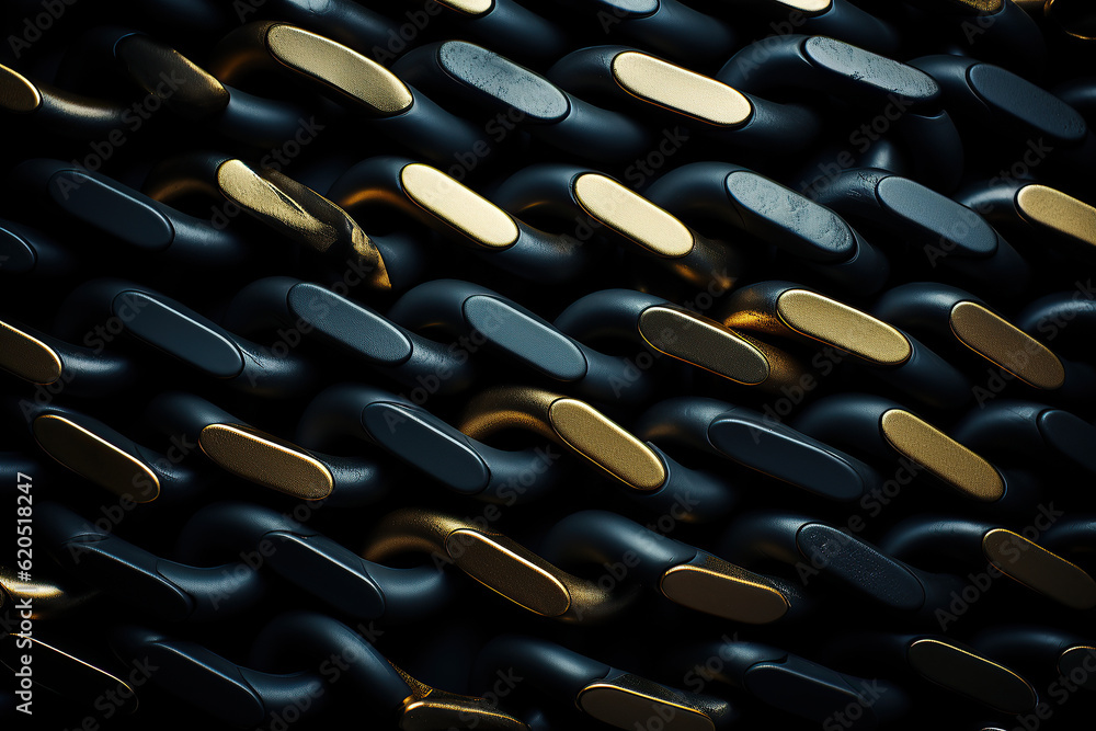 Massive golden braided chain on a dark background, Golden heavy metal ...