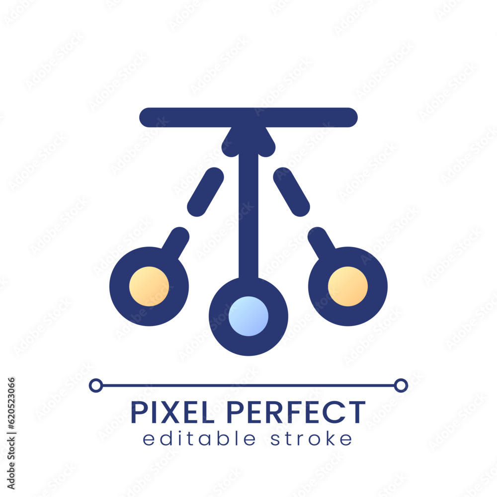 Pendulum animation pixel perfect gradient fill ui icon. Back and forth ...