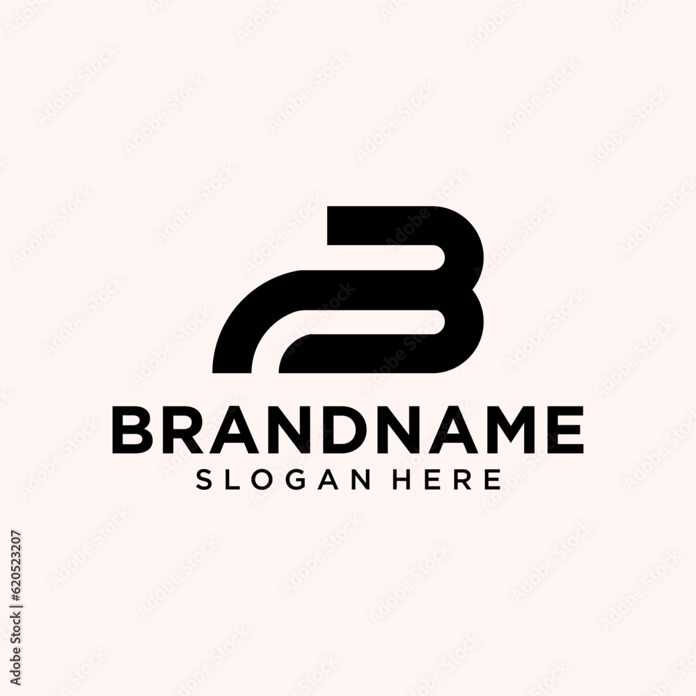 letter b logo design inspiration. Stock Vector | Adobe Stock