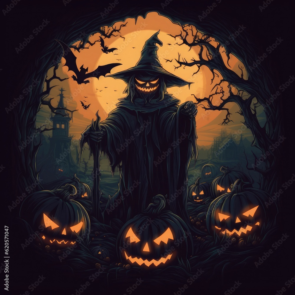 Sinisterly charming Halloween-themed wallpaper for your creative ...