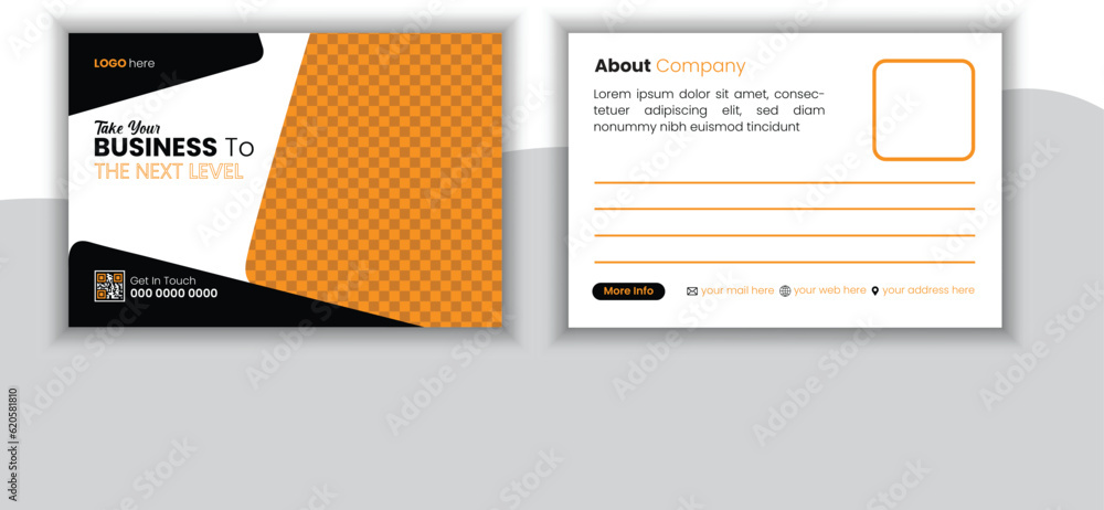 Corporate Postcard Design Template .Modern and Clean Postcard Template ...