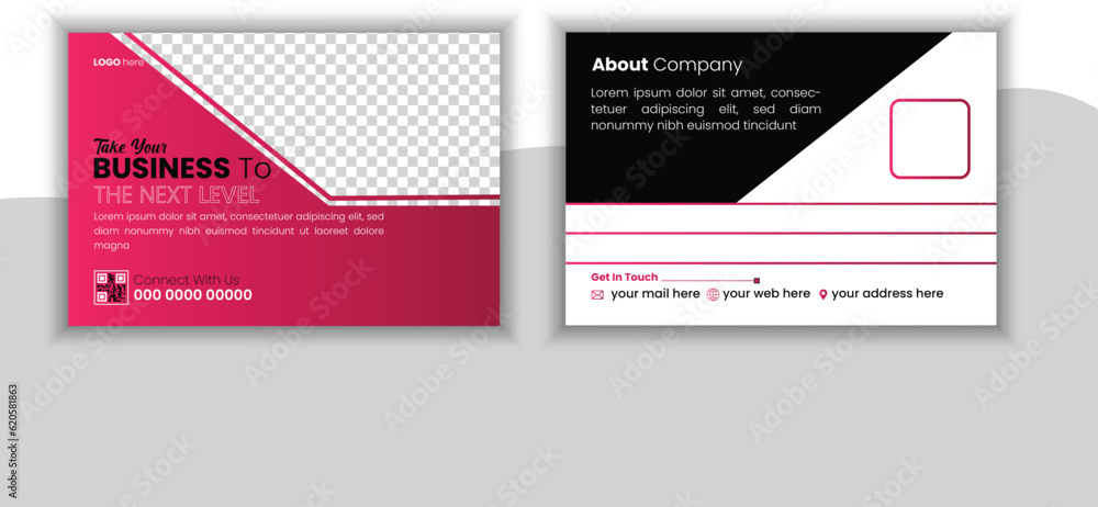 Corporate Postcard Design Template .Modern and Clean Postcard Template ...