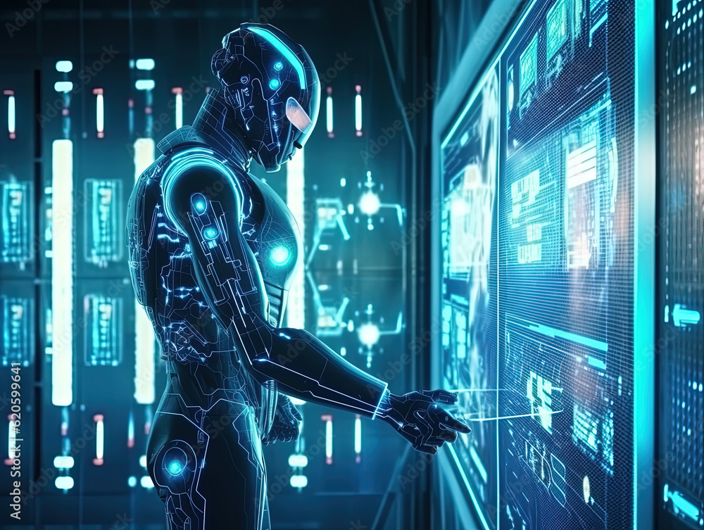 dramatic digital artwork that captures the growing intensity of cyber ...