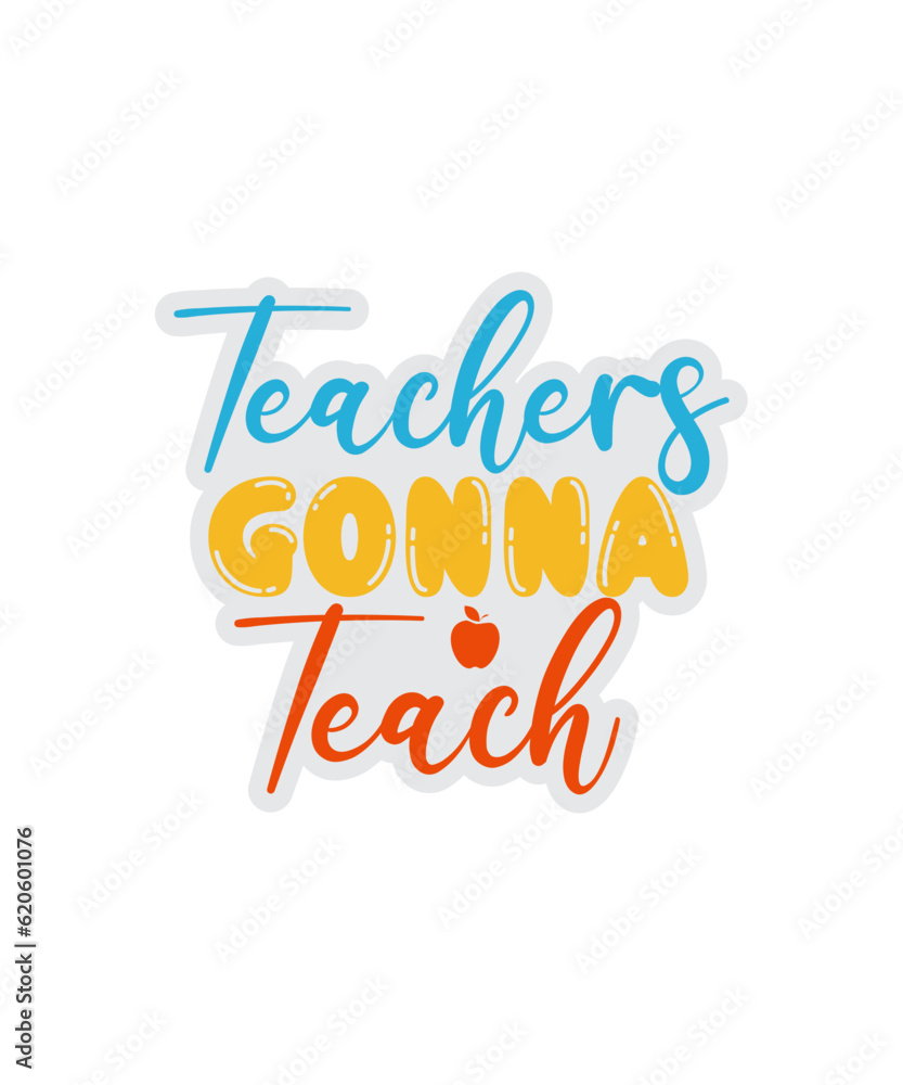 Teacher sticker svg, Teacher sticker pack svg, Back to school svg ...
