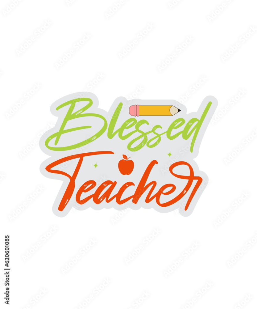 Teacher sticker svg, Teacher sticker pack svg, Back to school svg ...