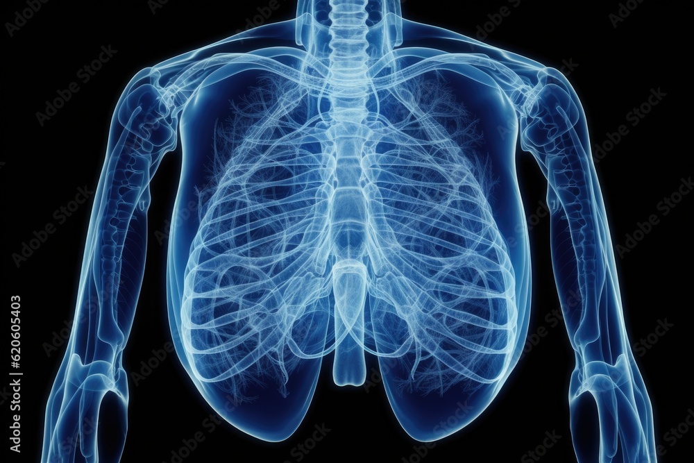 Chest x-ray image of dextrocardia and situs inversus patient that ...