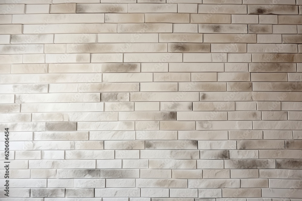 Neutral Elegance: Cream and White Brick Wall Texture Background ...
