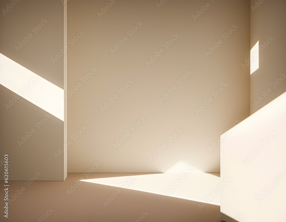 Minimal Leisure Room abstract light beige background for product ...