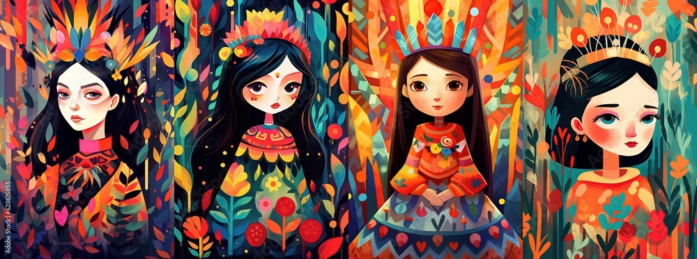 children book style illustration art cartoon character, cute Asian ...