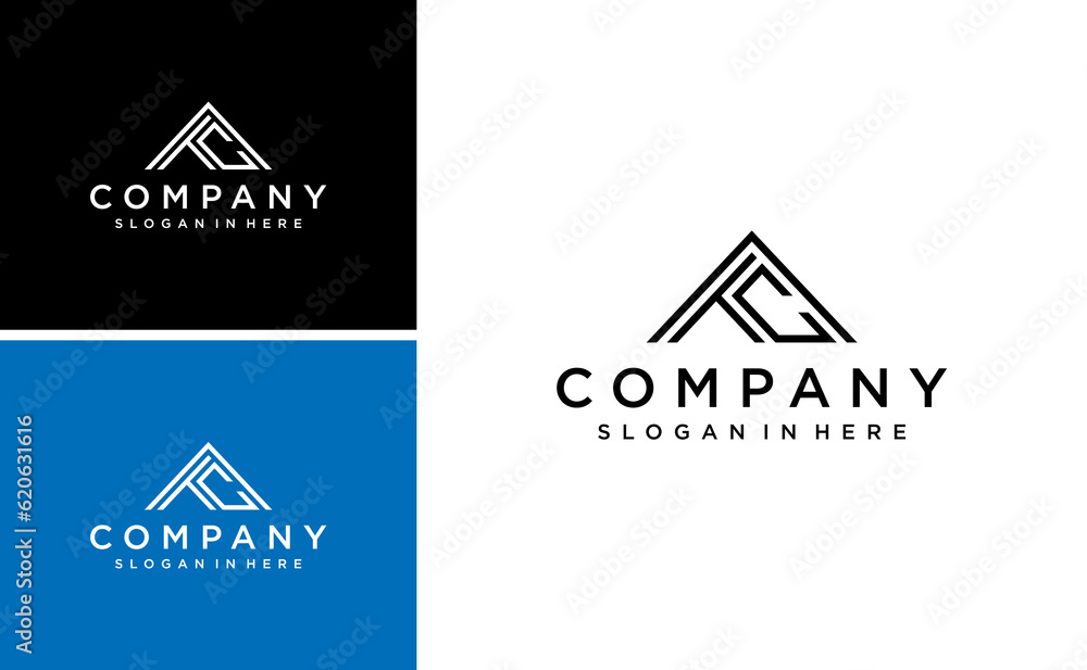 initial TAC, ACT, TCA logo design vector with triangle shape vector ...