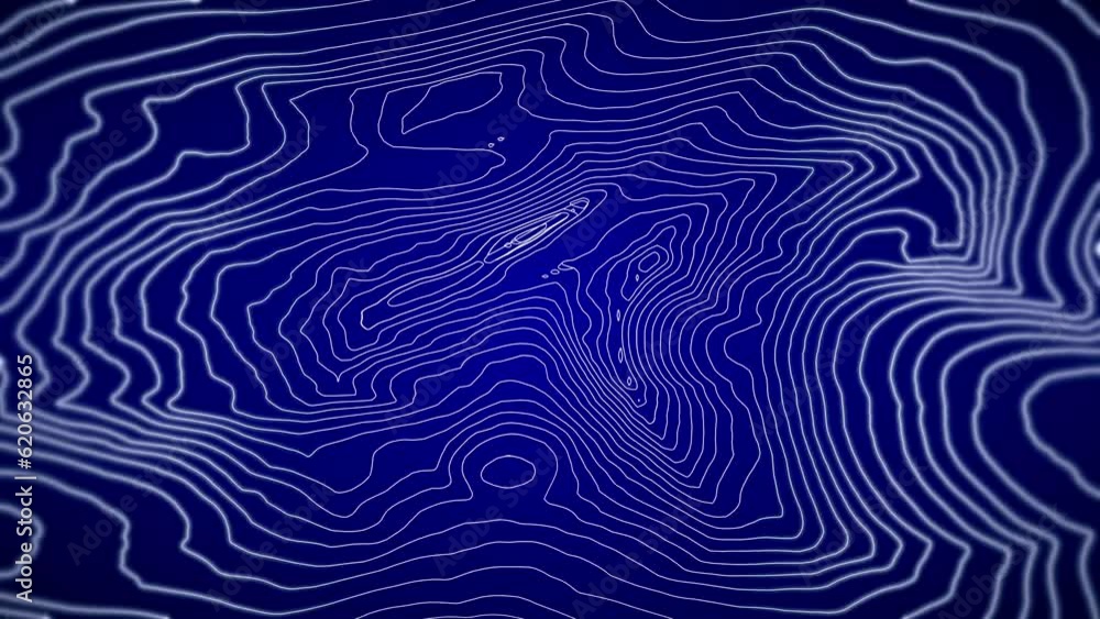 Looping curl wave stripes animation. Futuristic animation for titles or ...