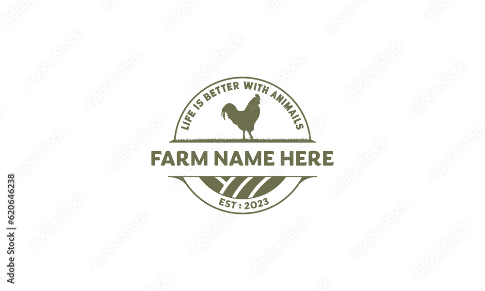 Farm logo design templates free. Chicken farm logo. Poultry farm logo ...