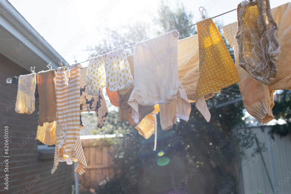 Washing line Stock Photo | Adobe Stock