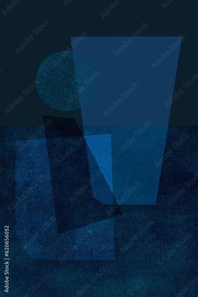Blue background design with shapes and blue textures Stock Photo ...