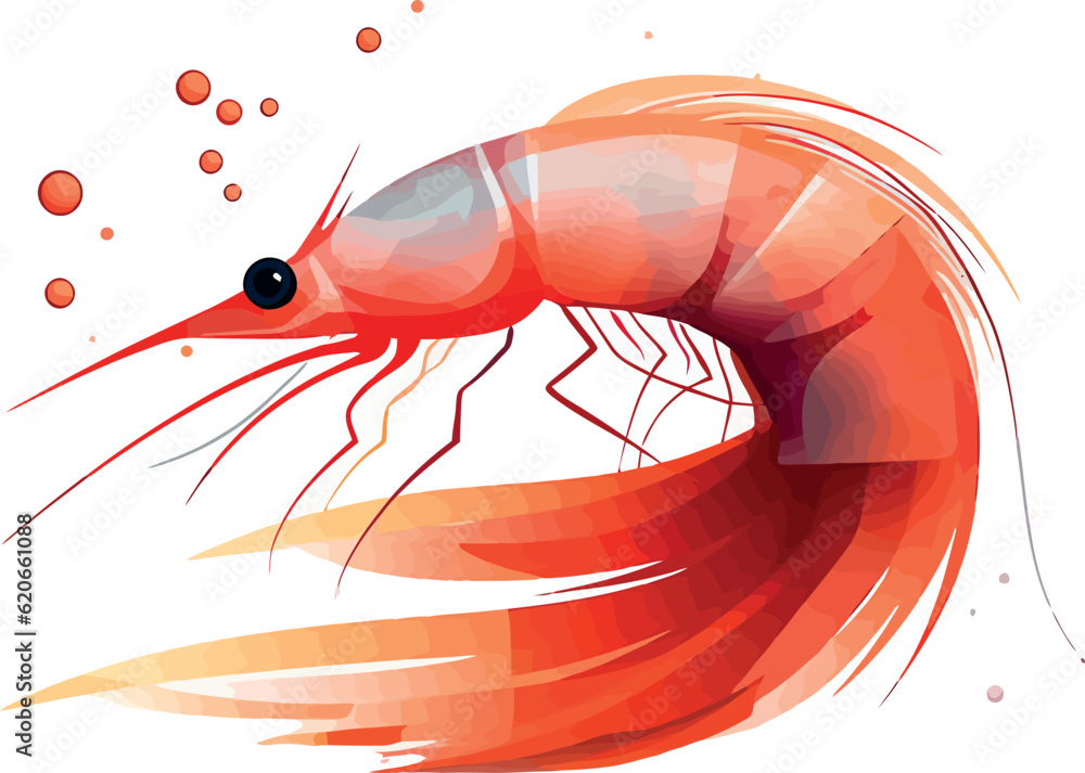 Shrimp cocktail drawing on a white background. seafood for a party or ...