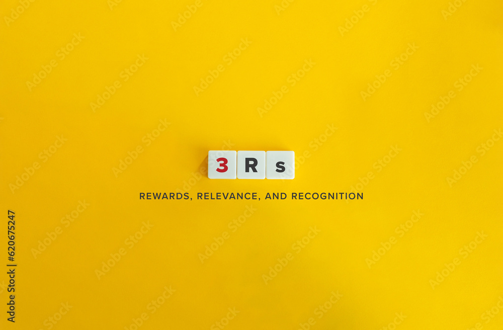 3Rs of Customer Loyalty–Rewards, Relevance, and Recognition Stock Photo ...