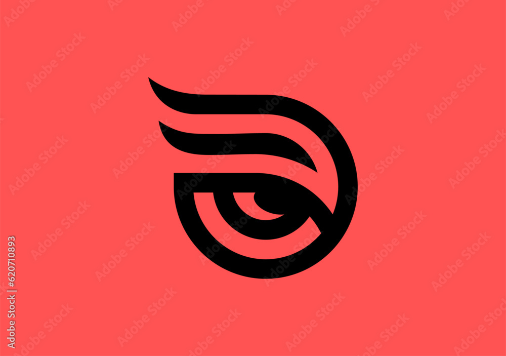 Capture attention with our minimal and unique letter D logo, adorned ...