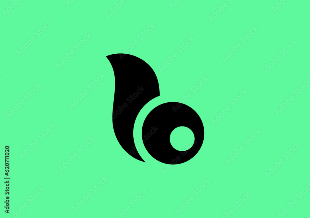 Thick and powerful monogram logo featuring the letter B, radiating ...