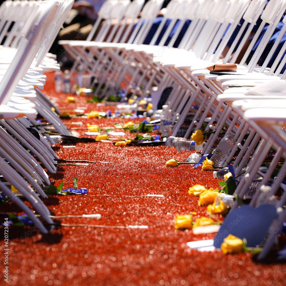 Graduation Chairs Stock Photo | Adobe Stock