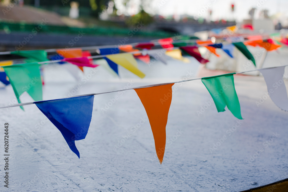 developing multi-colored flags Stock Photo | Adobe Stock