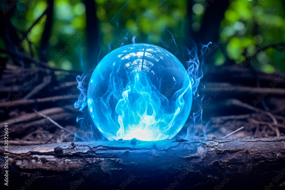 Rare atmospheric spectacle of ball lightning illuminating the tranquil ...