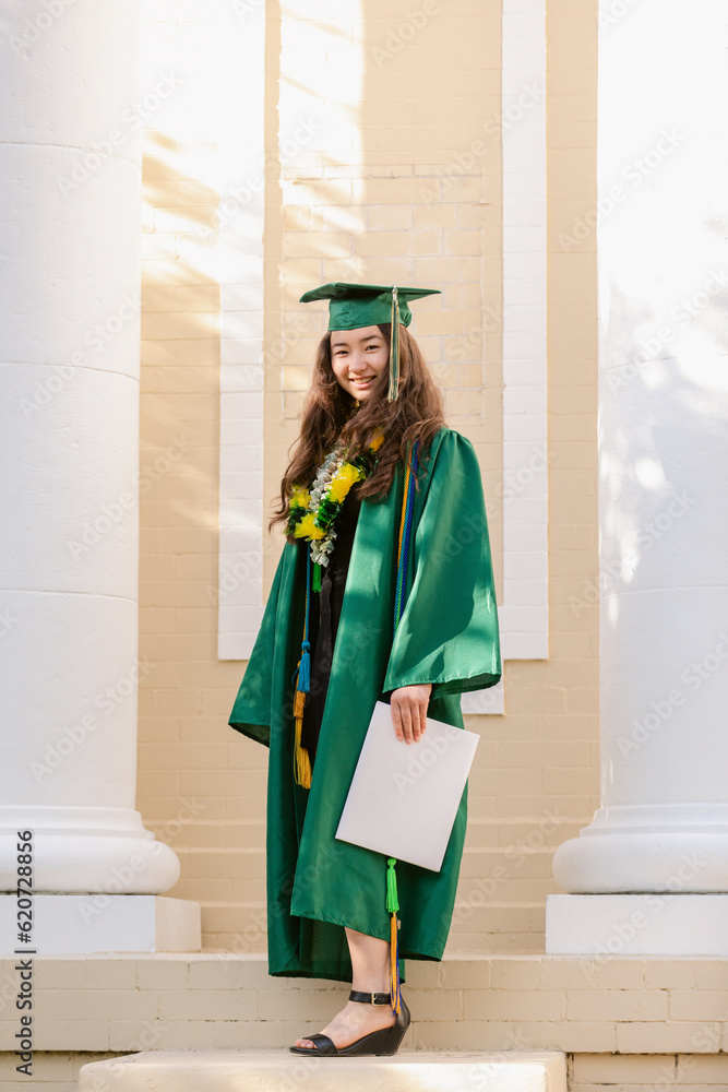 Graduation High School Teen girl portrait Stock Photo | Adobe Stock