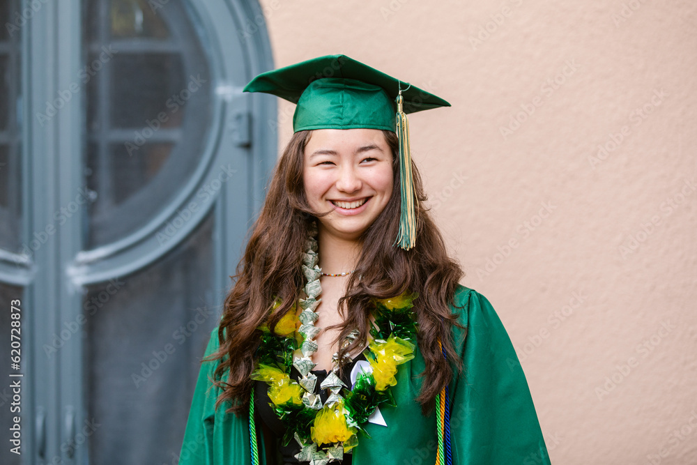 Pretty teen girl, graduation day Stock Photo | Adobe Stock
