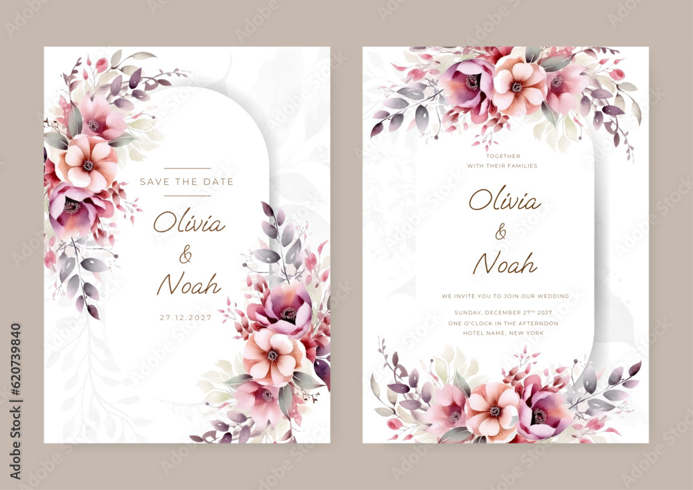 Universal floral art templates. Flowers, birds, bugs, leaves and twigs ...