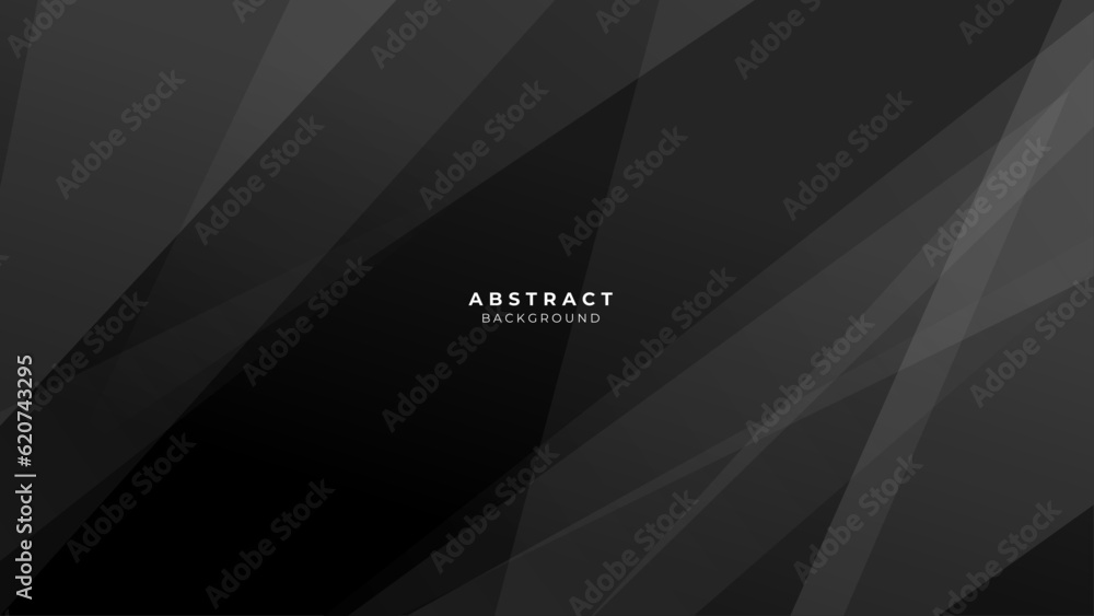 Black shape abstract background. Template for wallpaper, banner ...