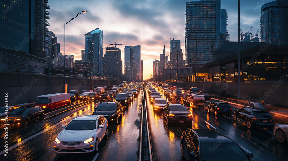 Navigating the Chaos of Rush Hour Traffic. Generative Ai Stock ... Navigating the Chaos of Rush Hour Traffic. Generative Ai Stock ...