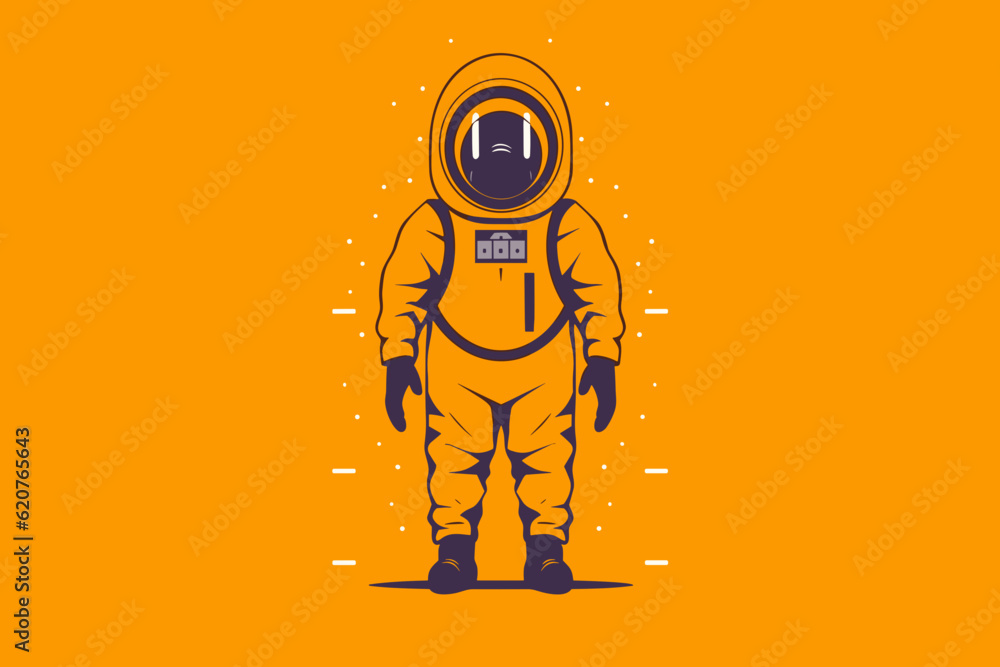 Hand-drawn cartoon Radiation suit flat art Illustrations in minimalist ...