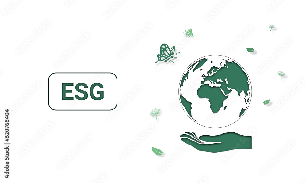 Environmentally friendly green earth symbol. Logo or icon for designing ...