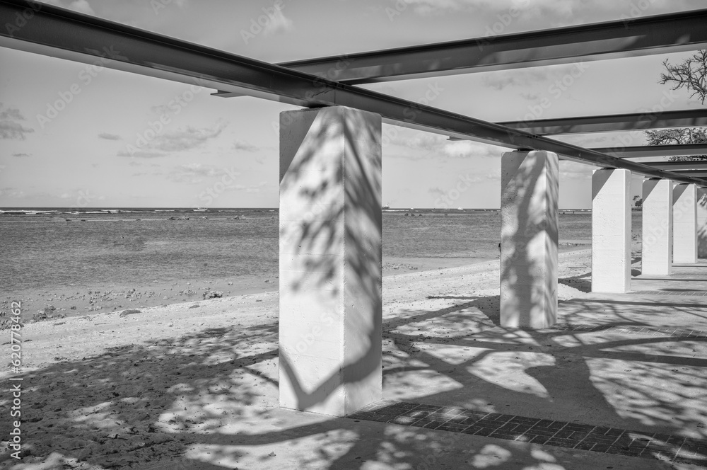 Old Roofless Building on a Vacant Sand Beach. Stock Photo | Adobe Stock