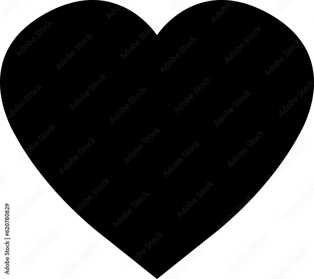 Digital png illustration of black heart on transparent background Stock ...