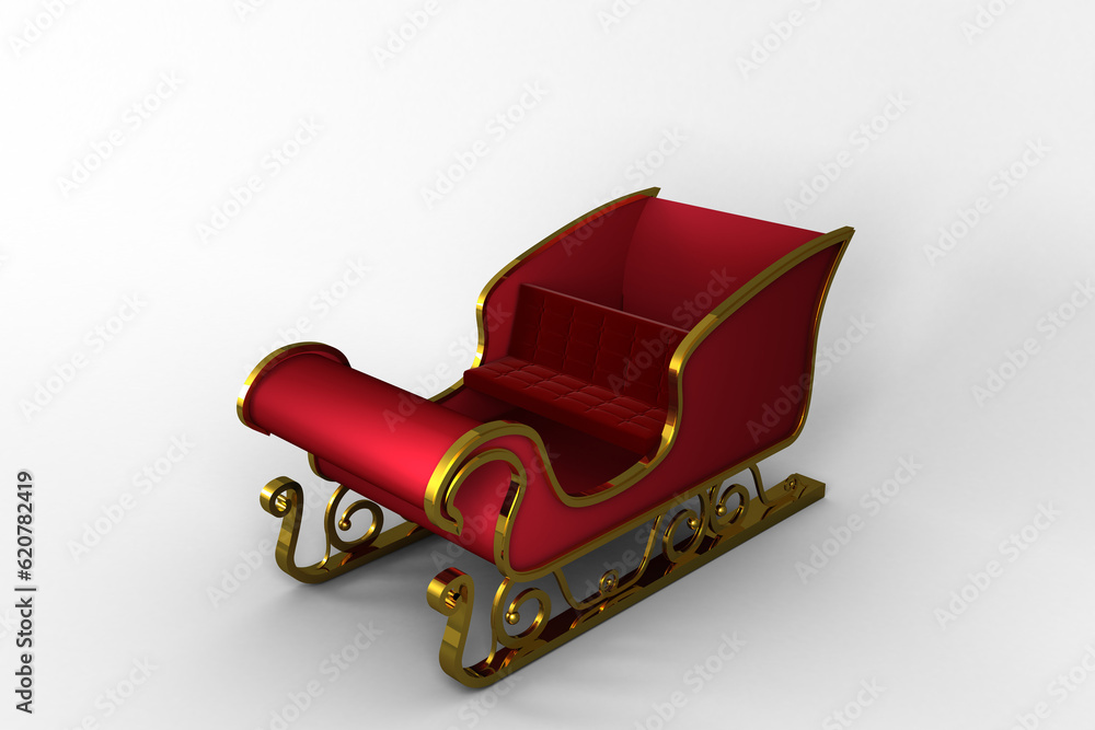 Digital png illustration of santa's sleight at christmas on transparent ...