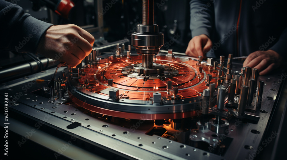 Measurement and control of the dimensions of a metal engine. Generative ...