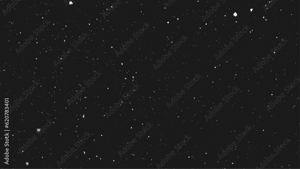 Beautiful night sky. Dark interstellar space. 2d illustration. Stars in ...
