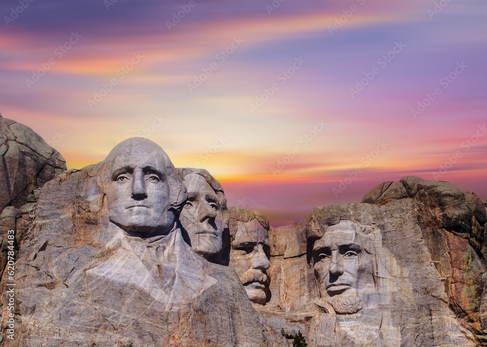 Mount Rushmore National Monument in the Black Hills of South Dakota ...