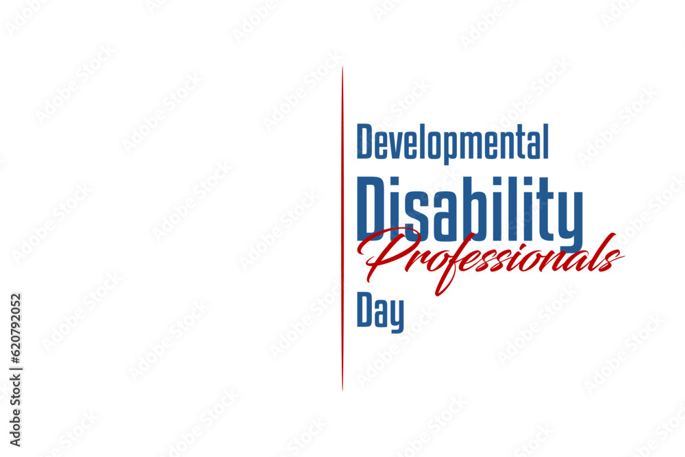 Developmental Disability Professionals Day, Holiday concept. Template ...