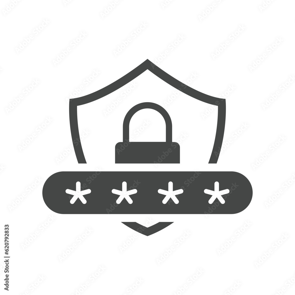 Access code icon line symbol. Isolated vector illustration of icon sign ...