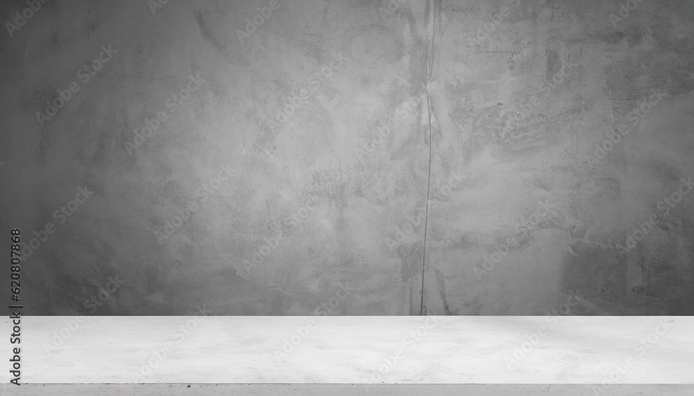 Empty Gray Wall Room interiors Studio Concrete Backdrop and Floor ...