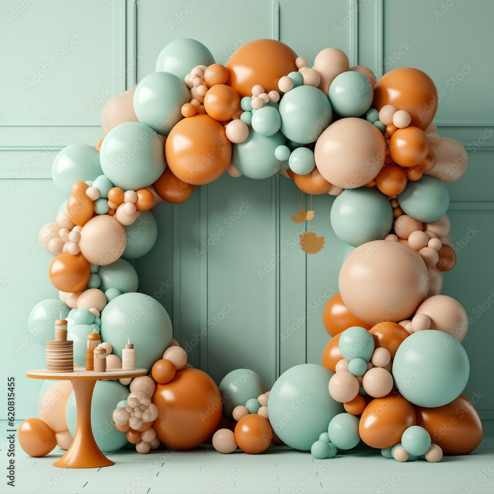 Balloons Backdrops, Photoshop Overlays, Birthday Backdrop, Photography ...